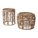 Kora Plant Stand/Side Table By Accent Decor- 3 Sizes - Natural - Wood ...