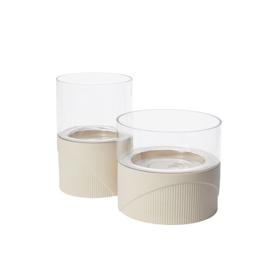 Plinth Glass Terrarium With Ceramic Base By Accent Decor - 2 Sizes ...