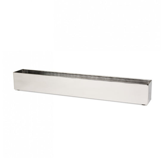 Linear Table Vase, Polished Stainless, 30"L by Gold Leaf Design Group ...