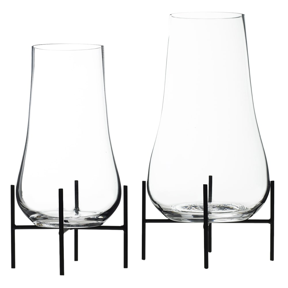 Venture Stand Set Of 4 By Accent Decor - 2 Sizes - Clear - Glass, Iron ...