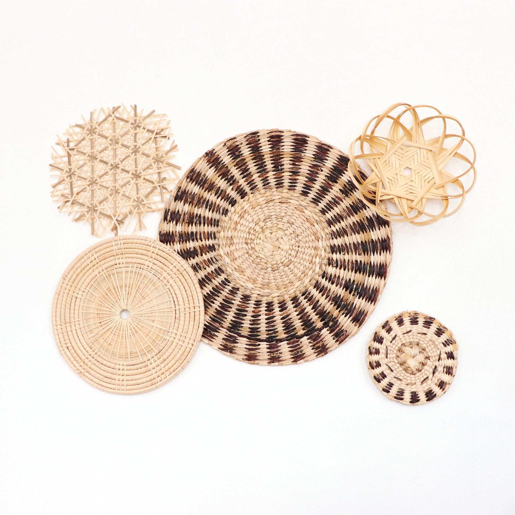 La Pat - Boho Rattan Wall Hanging (Set Of 5) By Thaihome – Modish Store