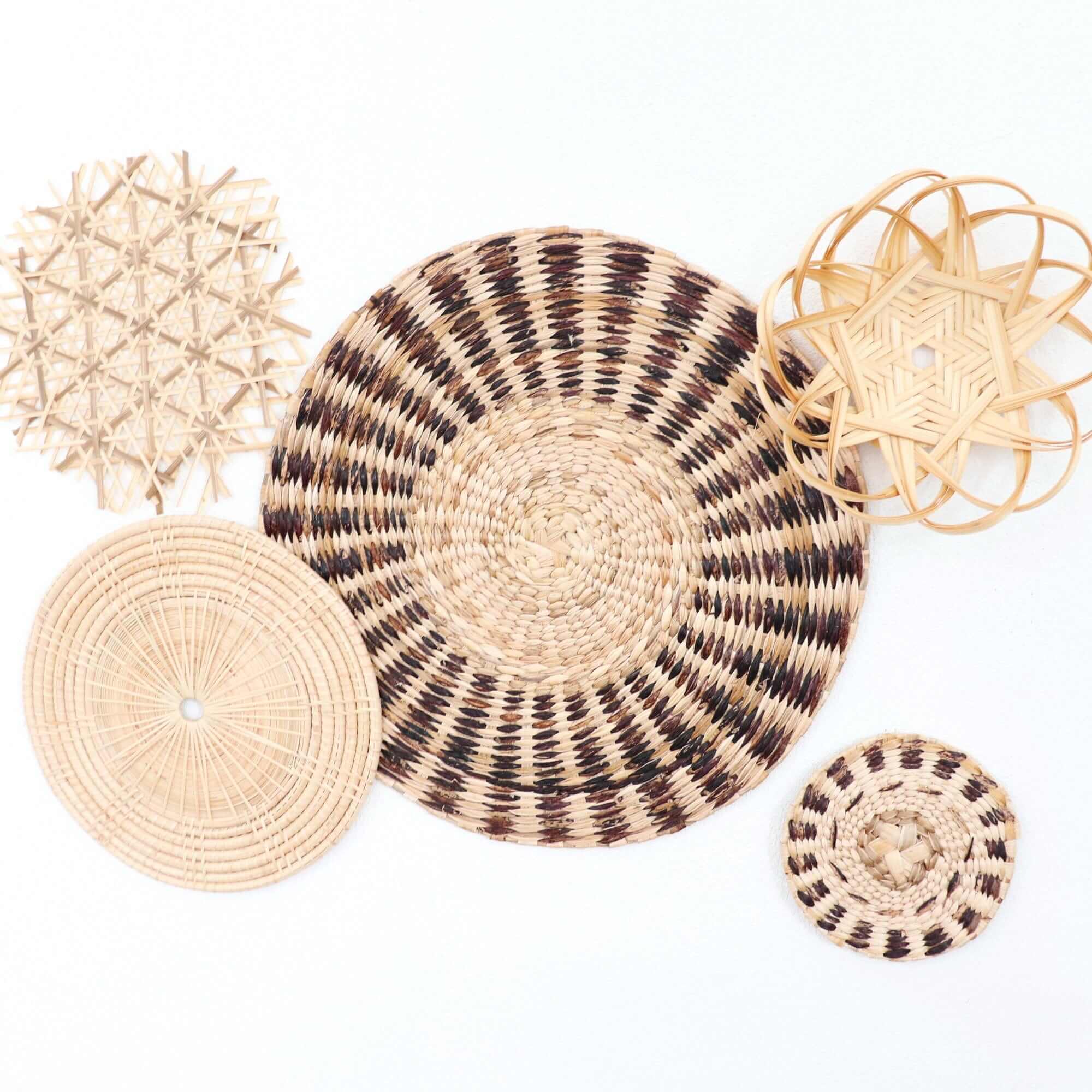 La Pat - Boho Rattan Wall Hanging (Set Of 5) By Thaihome – Modish Store